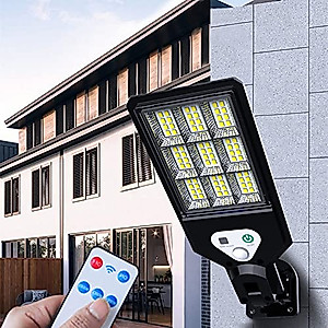 Easy Installation Solar Outdoor Lights, Motion Sensor Solar Powered Lights 3 Modes with 72 Led Lamp Beads, Wall Security Lights for Fence Yard Garden Patio Front Door