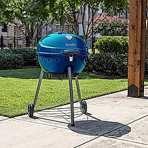 Char-Broil 21302145 Kettleman TRU-Infrared Charcoal Kettle Grill, Blue