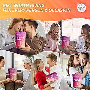 Shower Steamers Aromatherapy 21-Pack Shower Bombs Gifts for Mom Wife, Organic Eucalyptus Rose Lavender Mint Wrapefruit Chamomile Watermelon Essential Oil, Unique Birthday Gifts for Women Girlfriend