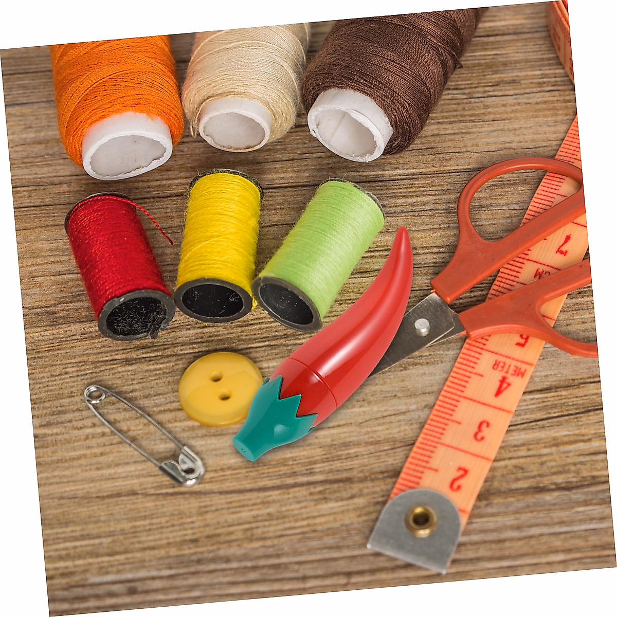 EXCEART 6Pcs Needle Storage Tubes Sewing Needle Pins Box Container Plastic Fruit Shape Tool Box Holder Organizer for DIY Small Items Toothpick Beads Jewelry