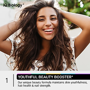 Biotin 10,000 mcg Supplement for Hair Growth with Collagen & Keratin for Hair Loss & Thinning Hair - Hair Skin and Nails Vitamins for Women & Men - Healthy Regrowth, Skin Glow & Nail Repair - 60 Pills