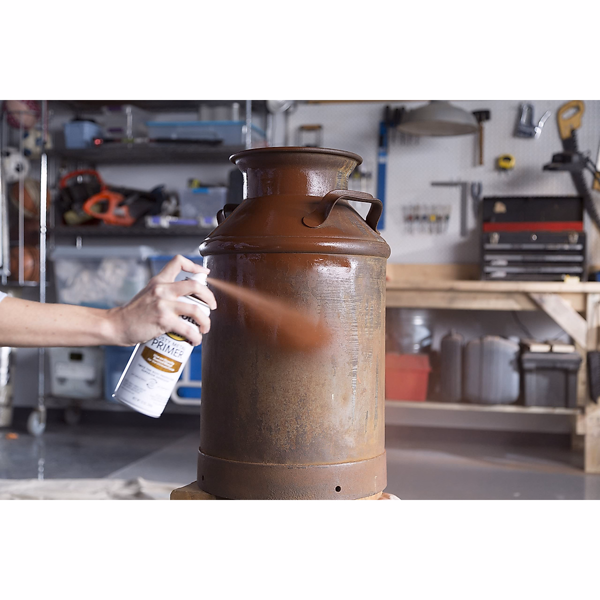 Rust-Oleum 7769830 Stops Rust Spray Paint, 12-Ounce, Flat Rusty Metal Primer