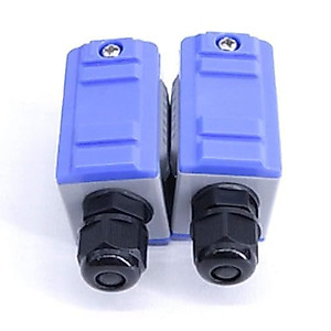 VTSYIQI Ultrasonic Flowmeter Transducer TS-2 Clamp-on Sensor for Pipe Diameter DN25~100mm for Wall Mounted TUF-2000SW TUF-2000B Module TUF-2000M Fixed TUF-2000F Liquid Flow Meters
