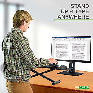 KT3 Ergonomic Computer Keyboard Stand Adjustable Height Angle Negative Tilt for standing up raise keyboards to standing height sit stand up on desk riser holder tray platform lift above desk black