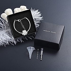 Stainless Steel Paw Print Urn Bracelet Memorial Ash Keepsake Cremation Jewelry Dog Ashes Bracelet