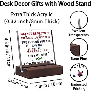 Inspirational Desk Decoration - Farewell Gifts for Colleagues Cool Gifts for Colleagues Retirement Gifts for Men Women New Job Gifts