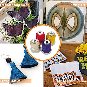 New brothreads 40 Colors 100% Polyester Machine Embroidery Thread 550yd with Thread Nets - Compatible for Home-Based Embroidery Sewing Machine