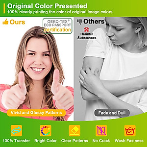 DTF Powder, 500g DTF Adhesive Powder,White Digital Transfer DTF Powder for Sublimation, DTF Hot Melt Adhesive Powder for All DTF and DTG Printers, DTF PreTreat Transfer Powder for All Color/Fabric