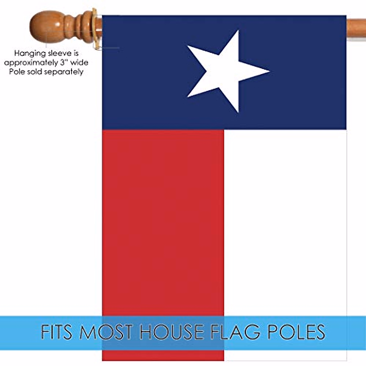 Toland Home Garden Texas State Flag 28 x 40-Inch Decorative USA-Produced House Flag