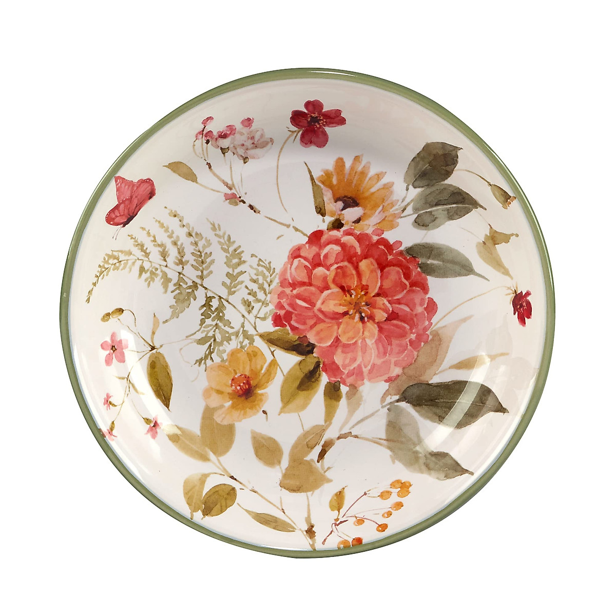 Certified International Nature's Song 38 oz. Soup/Pasta Bowls, Set of 4 Assorted Designs