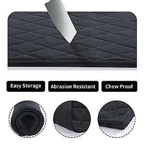 HOMBYS Chew Proof Dog Crate Pad Mat, 22"x35" Indestructible Kennel Pad for Aggressive Chewers, Durable and Water Resistant Teething Puppy Crate Mats for Dogs Cages