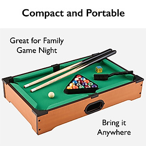 Mainstreet Classics 20-Inch Table Top Miniature Billiard/Pool Game Set