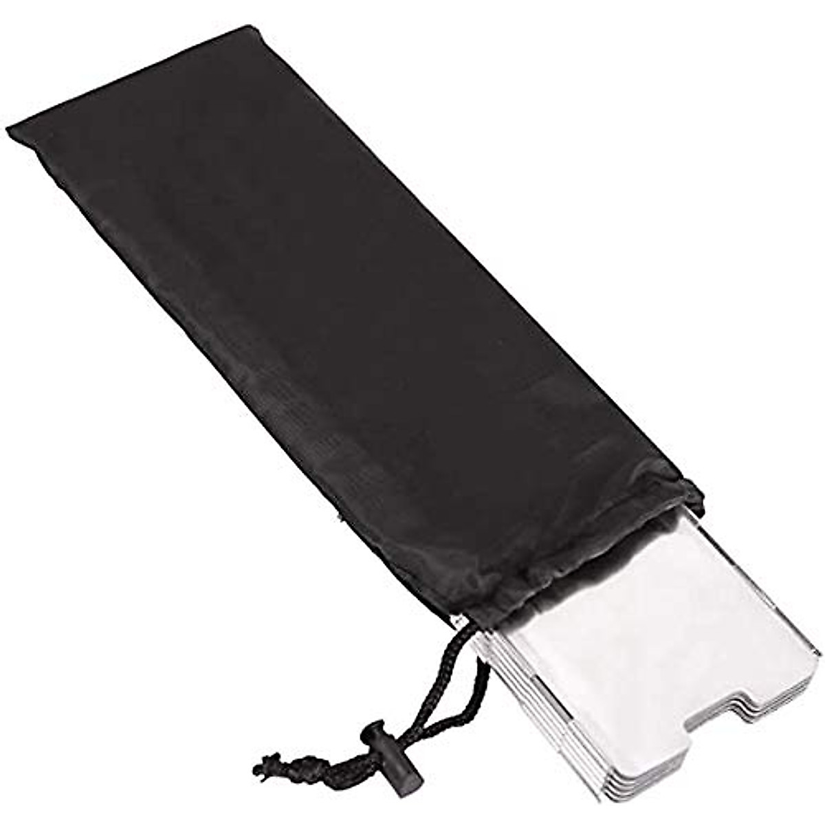 GCIYAEN Folding Stove Windscreen Outdoor Camping Stove Windshield with Carrying Bag (650 X 135mm 9 Plates)