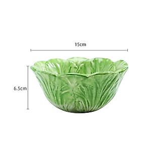 Luxshiny 2pcs Soup Cartoon Mixing Chinese Porcelain Bowls Cute Dish Bowl Plates Food Snacks Ice Microwave Household Serving for Appetizer Vegetable Design Breakfast Noodles Rice