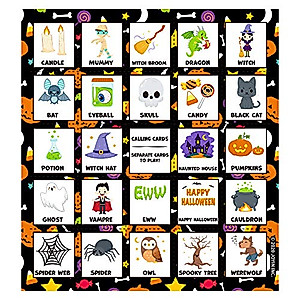 JOYIN 28 Halloween Bingo Game Cards (5X5) for Kids Halloween Party Card Games, School Classroom Games, Trick or Treating, Halloween Party Favors Supplies, Family Activity
