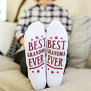 Lavley Funny Grandparent Socks - Gift For Grandmas & Expecting Grandparents (Mix 2 Pack) One Size