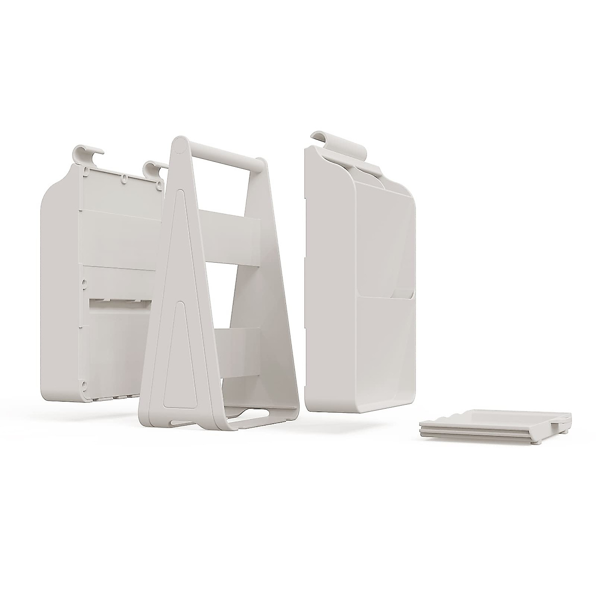 Coonice Cutlery Holder with Drip Tray Drawer, Flatware Organizer Sink Tidy Caddy Separable Parts Drawer Organizers Ivory White