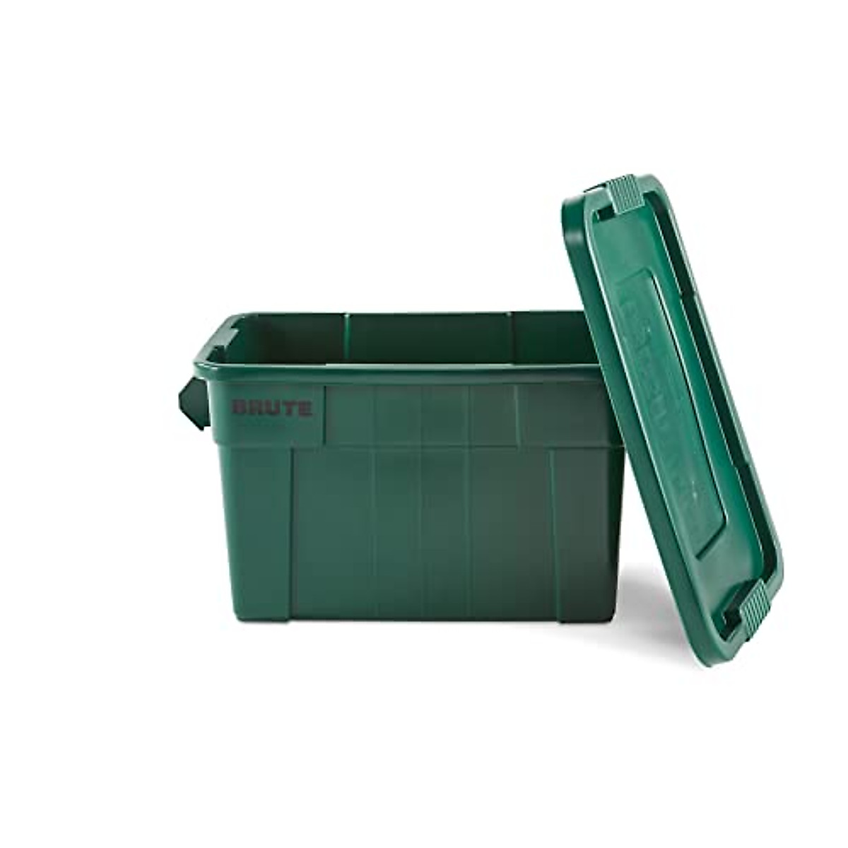 Rubbermaid Commercial Products Brute Tote Storage Container with Lid-Included, 20-Gallon, Dark Green, Rugged/Reusable Boxes for Moving/Camping/Storing in Garage/Basement/Attic/Jobsite/Truck