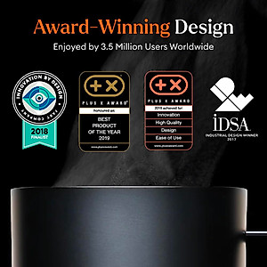 Ember Temperature Control Smart Mug 2, 10 oz, Black, 1.5-hr Battery Life - App Controlled Heated Coffee Mug - Improved Design