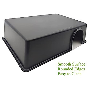 SDZGQPET Amypet Different Size Reptile Use Hide Cave for Snakes,Reptiles, Ball Pythons Durable Material Easy to Clean 10.2 x7.48 x 2.75inch (L)