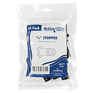 Hydrofarm AAST75 Active Aqua, 3/4" Stopper, Black