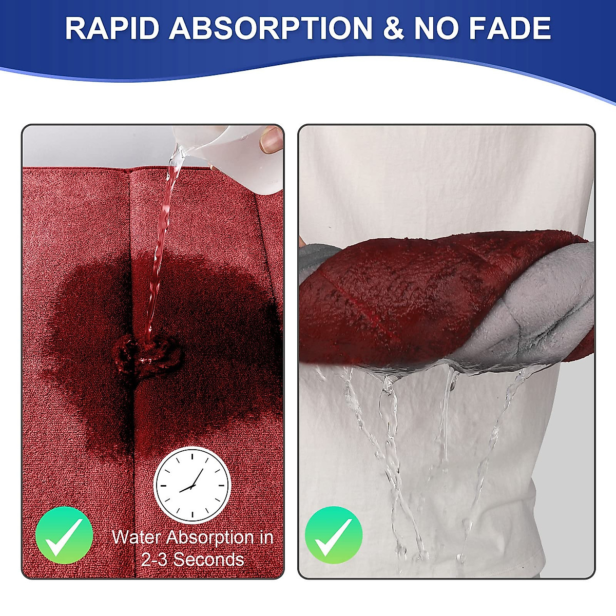 Memory Foam Bath Mat Set Bathroom Mat Set Ultra Soft 3 Piece Bathroom Rug Non Slip and Highly Absorbent Bathroom Floor Mat Machine Washable Toilet Mat（Burgundy, 17” X 24”+20” X 24”+20” X 32”)