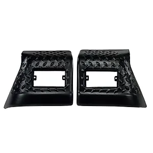 Rugged Ridge 11650.20 Body Armor Kit, Front, Fender Guards; 97-06 Jeep Wrangler TJ , Black