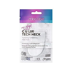 MISS SPA Neck Wrinkle Patches, Hydrating Smoothing Neck Mask, Smooth Neck Line, Anti-Aging Neck Patches, Tightening & Firming Neck Mask, Beauty & Personal Care (4 Pieces)