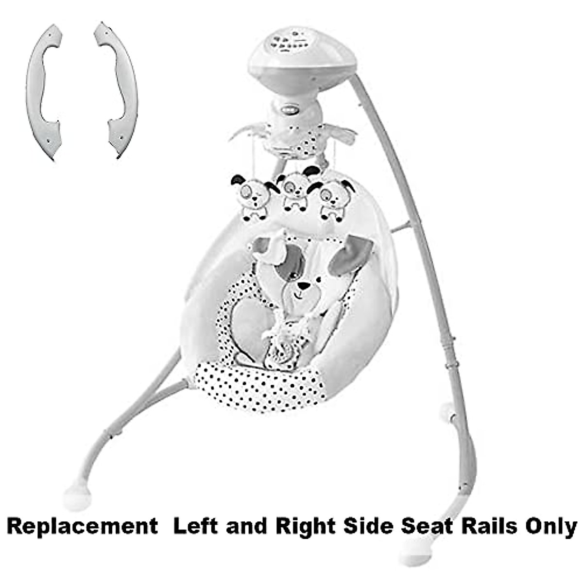 Replacement Part for Fisher-Price Cradle 'n Swing - GKH44 and GVF83 ~ Replacement Left and Right Side Seat Rails