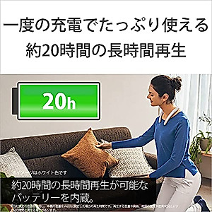 Sony SRS-NB10 Wireless Neckband Speaker Waterproof IPX4, Hands-Free Calling, Microphone On Off Button, Multi-Point Connection / 2021 Mode (White)