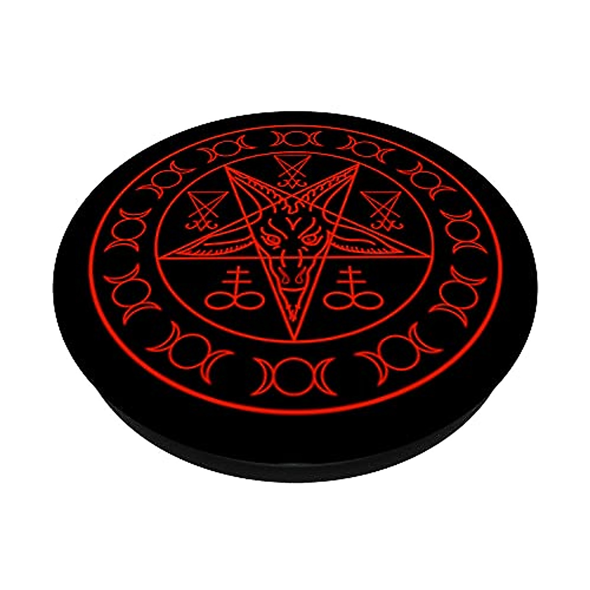 Red Pentagram Sigil of Baphomet Lucifer & Triple Goddess PopSockets Swappable PopGrip
