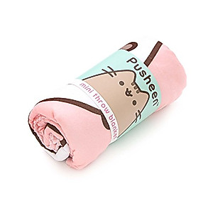 Pusheen Mini Throw Blanket for Cozy, Soft Comfort 24 x 24 inches (Zzzz Snooze)