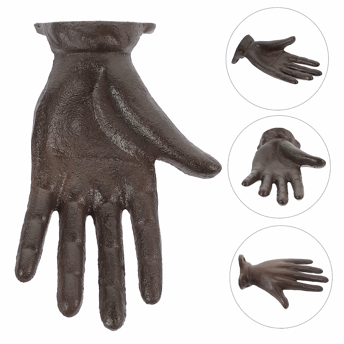 MAGICLULU Palm Cast Iron Hook Vintage Style Wall Hooks Multipurpose Hooks Wall Mounted Iron Hook Clothes Hanger Clothes Hooks Hanging Hook Door Coat Hook Office Coat Hook Wall-Mounted Hook