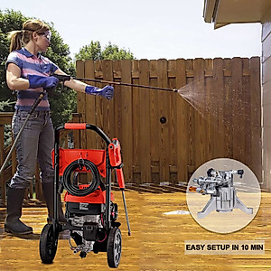 TOOLCY 7/8" Shaft Vertical Pressure Washer Pump - Max 3200 PSI @ 2.5 GPM OEM & Power Washer Pump for Gas Washer - Pre-Filling Gear Oil - More Replacement for Simpson, Ryobi, Honda etc