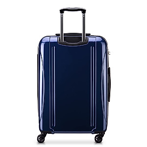 DELSEY Paris Helium Aero Hardside Expandable Luggage with Spinner Wheels, Blue Cobalt, Checked-Medium 25 Inch