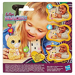 FurReal Newborns Kitty Animatronic Plush Toy with Sound Effects, Interactive Pets for Kids Ages 4 and Up
