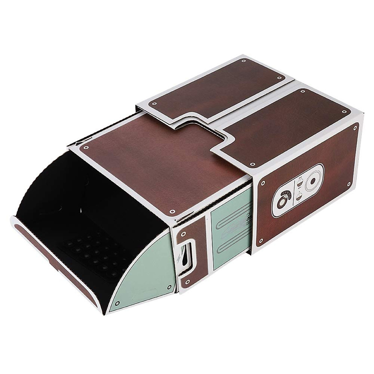 DIY Cardboard Smartphone Projector,ASHATA Second-Generation Mini DIY Home Portable Smart Mobile Phone Projector Home Cinema,Home Theater Phone Screen Magnifier Providing 8X Image Magnification