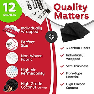 VZee Diaper Pail Deodorizer, Pack of 16, with Plastic Case, Compatible with Munchkin Diaper Pail, Diaper Pail Odor Eliminator, Charcoal Odor Absorber for Shoes, Drawers, Changing Tables and Bins