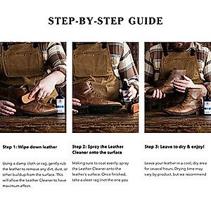 Cobbler's Choice Co. Finest Quality Leather Cleaner 100% Natural - Designed to Fight Fresh Stains, Dirt, & Build-Up - Easy Spray Application