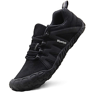 Women's Minimalist Barefoot Running Shoes Outdoor Beach Yoga Volleyball Cycling Shoes Biking Bicycle Cross Training Trainer Work Out US Size 8 8.5 Black