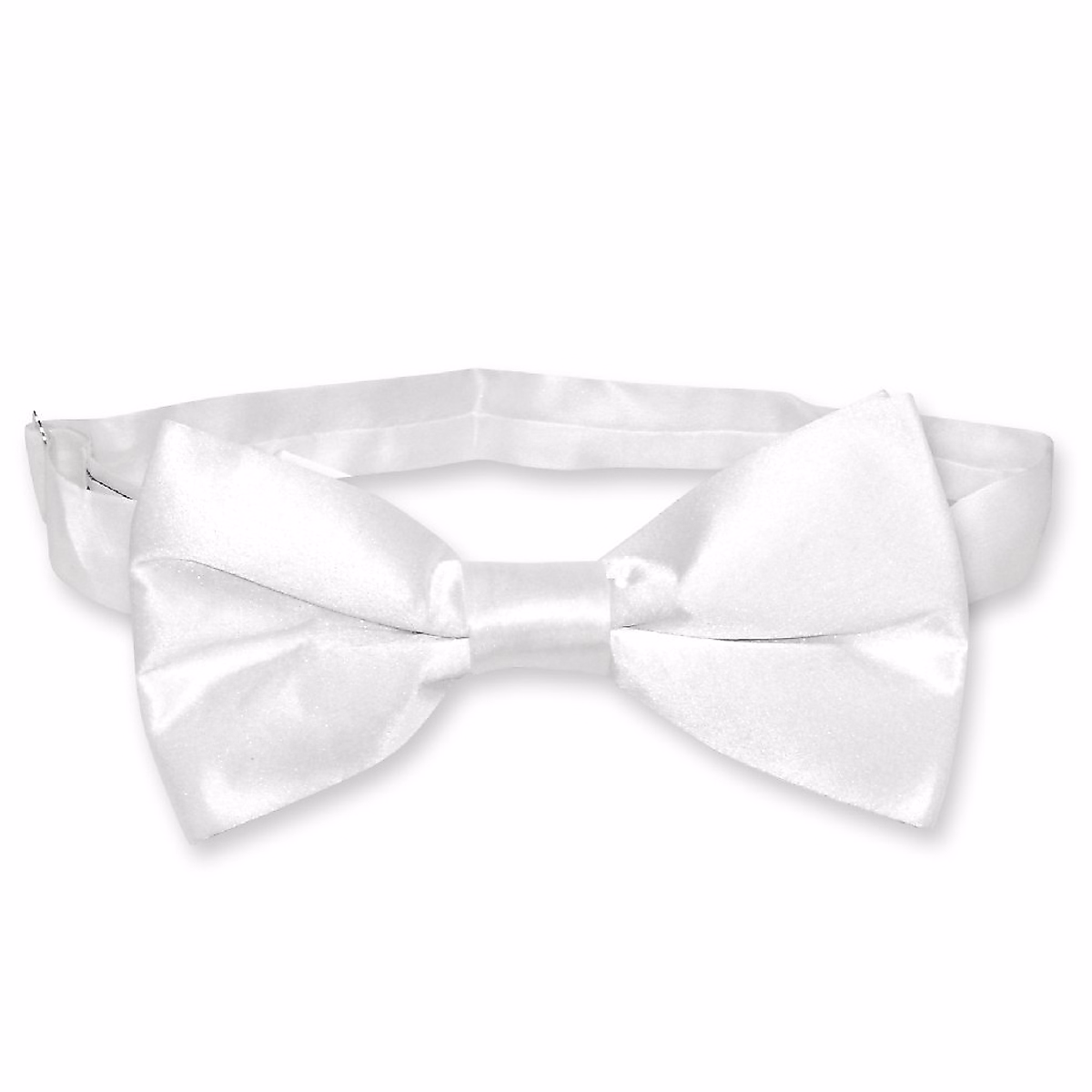 Biagio Men's SILK Dress Vest & Bow Tie Solid WHITE Color BowTie Set sz XL