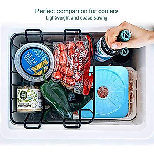 OICEPACK 10 × Cool Coolers Slim Ice Packs Quick Cooling & Long-Lasting for Lunch Box | Lunch Bags | Freezer Packs Reusable Cool Pack | Ice Packs for Office/Jobsite/Camping/Beach/Picnics/Golf