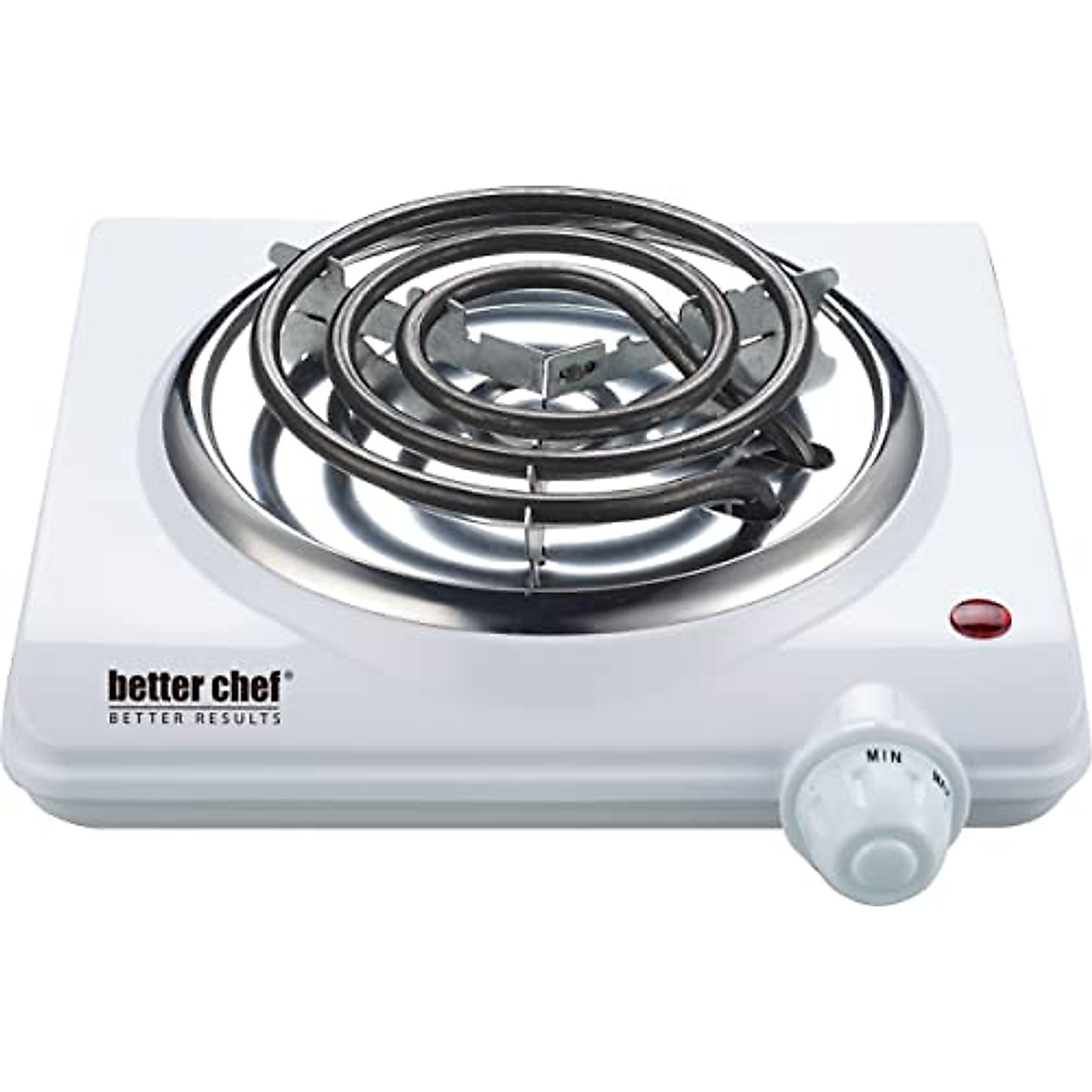 Better Chef Basic Countertop Burner | Enamel Exterior | Rubber Feet | Variable Temp (Single)