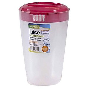 Easy Pack Plastic Juice Pitcher, 2-Quart