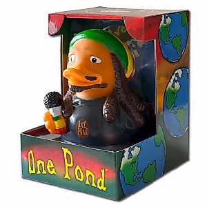 CelebriDucks - One Pond Rasta - Floating Rubber Ducks - Collectible Bath Toy Gift for Kids & Adults of All Ages