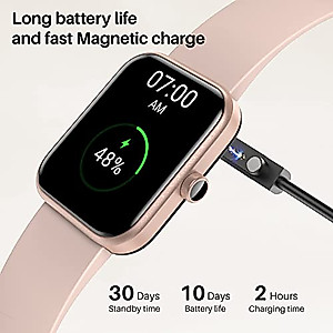 TOZO S2 44mm Smart Watch Alexa Built-in Fitness Tracker with Heart Rate and Blood Oxygen Monitor, Sleep Monitor 5ATM Waterproof HD Touchscreen for Men Women Compatible with iPhone&Android