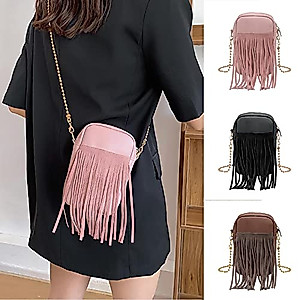 Satchel Bags for Women Crossbody Leather Shoulder Classic Small Capacity Leather Messenger Bag Chain Strap Clutch Bags, Brown