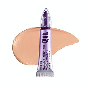 Urban Decay Eyeshadow Primer Potion, Award-winning Mini Nude Eye Primer, Crease-free Eye Makeup Looks, Smooths & Preps Eyelid Base for Vibrant Color, All-day Wear, Dries Invisible, Vegan, 0.16 fl oz