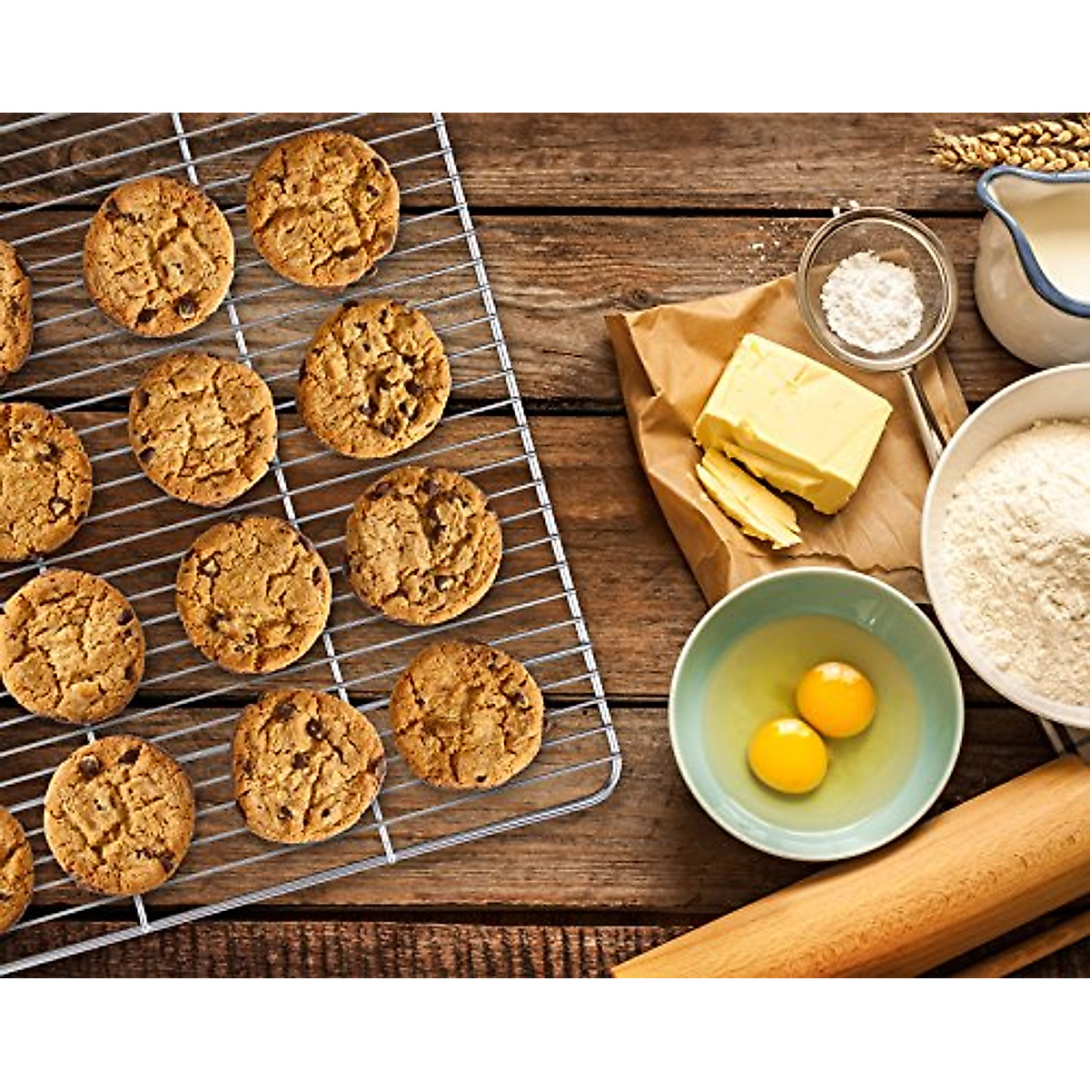 Mrs. Anderson’s Baking Professional Baking and Cooling Rack, 16.5 x 13-Inches