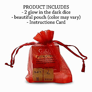 Glow in The Dark Love Dice- for Couple, Anniversary, Valentines Day, Gift for Him,Her,Husband,Wife